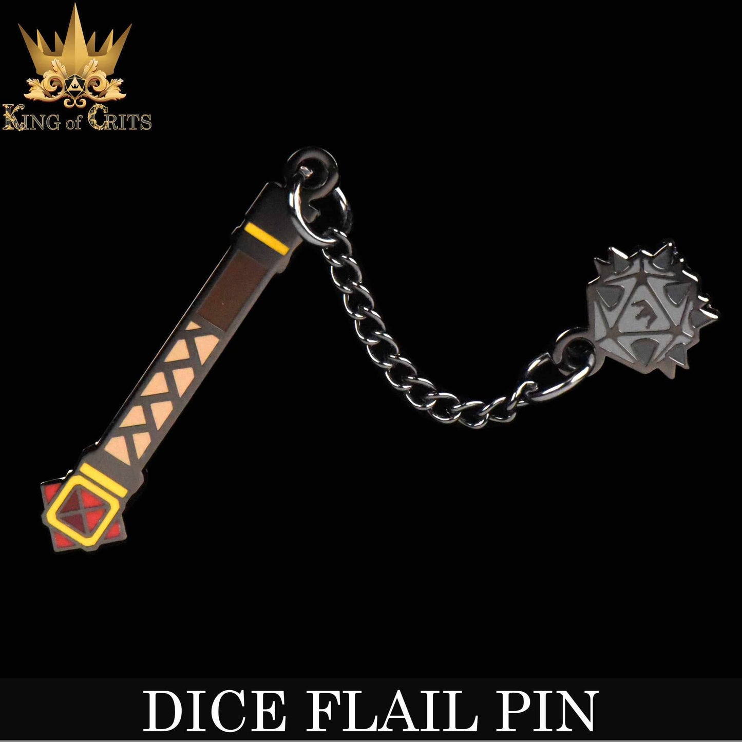 Dice Flail (Enamel Pin) – Hometown Comics & Games